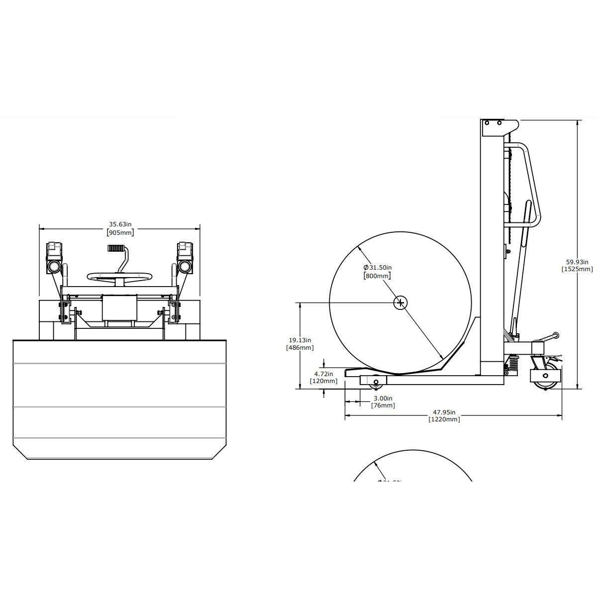 Foster 61546 On-A-Roll Lifter Low Profile Grande Max | FosterLifts.com